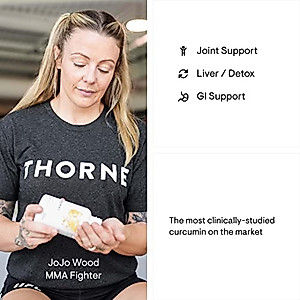 Thorne Curcumin Phytosome 500 mg (Meriva) - Sustained Release, Clinically Studied, High Absorption - Supports Healthy Response in Joints and Muscle - 120 Capsules - 60 Servings