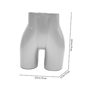 SOLUSTRE Clothing Display Model Half Body with Arms Torso Mannequin for Clothes Display Mannequin Body Molds Shirts Display Prop Inflatable Costume Mannequin for Store Window PVC Bust Belt