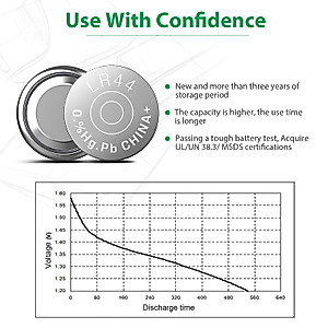 LiCB 20 Pack LR44 AG13 357 303 SR44 Battery 1.5V Button Coin Cell Batteries