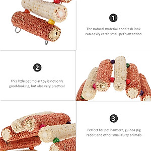 Mipcase Hamster Toy Decorative Bunny Plaything Decorative Chinchilla Toy Bunny Supply Bunny Toy Hamster Accessory Decorative Hamster Plaything Wear-Resistant Chinchilla Plaything