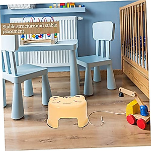 Cartoon Plastic Stool Stools Potty for Toddler ' Step Stools Potty Training Stool Step Stool Chair Stool for Girls Step Stool for Bathroom Stools for Classroom Yellow