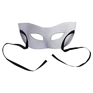Trendy Apparel Shop Half Mask Venetian Masquerade Ball Costume - Silver
