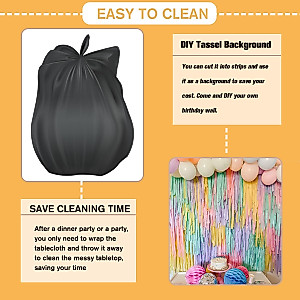 Kesfey Lime Green 3 Pack Premium Plastic Tablecloths for Parties 54" x 108" Rectangular Tablecloths neon Green Tablecloth 6 to 9 Feet Birthday Table Wedding Christmas Anniversary Buffet Table…