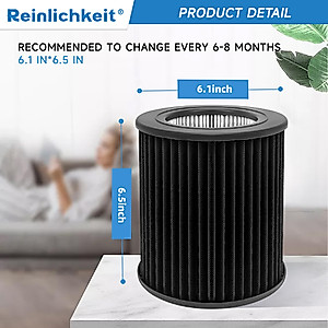 Air Mini Filter Replacement for PECO Filter Compatible with Molekule Tri-Power Air Mini and Air Mini + Air Purifiers, 3 in 1 High-Efficiency Filtration System, 2 Pack