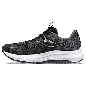 Saucony Omni 21 Women's Running Shoe, Black/White, 9.5