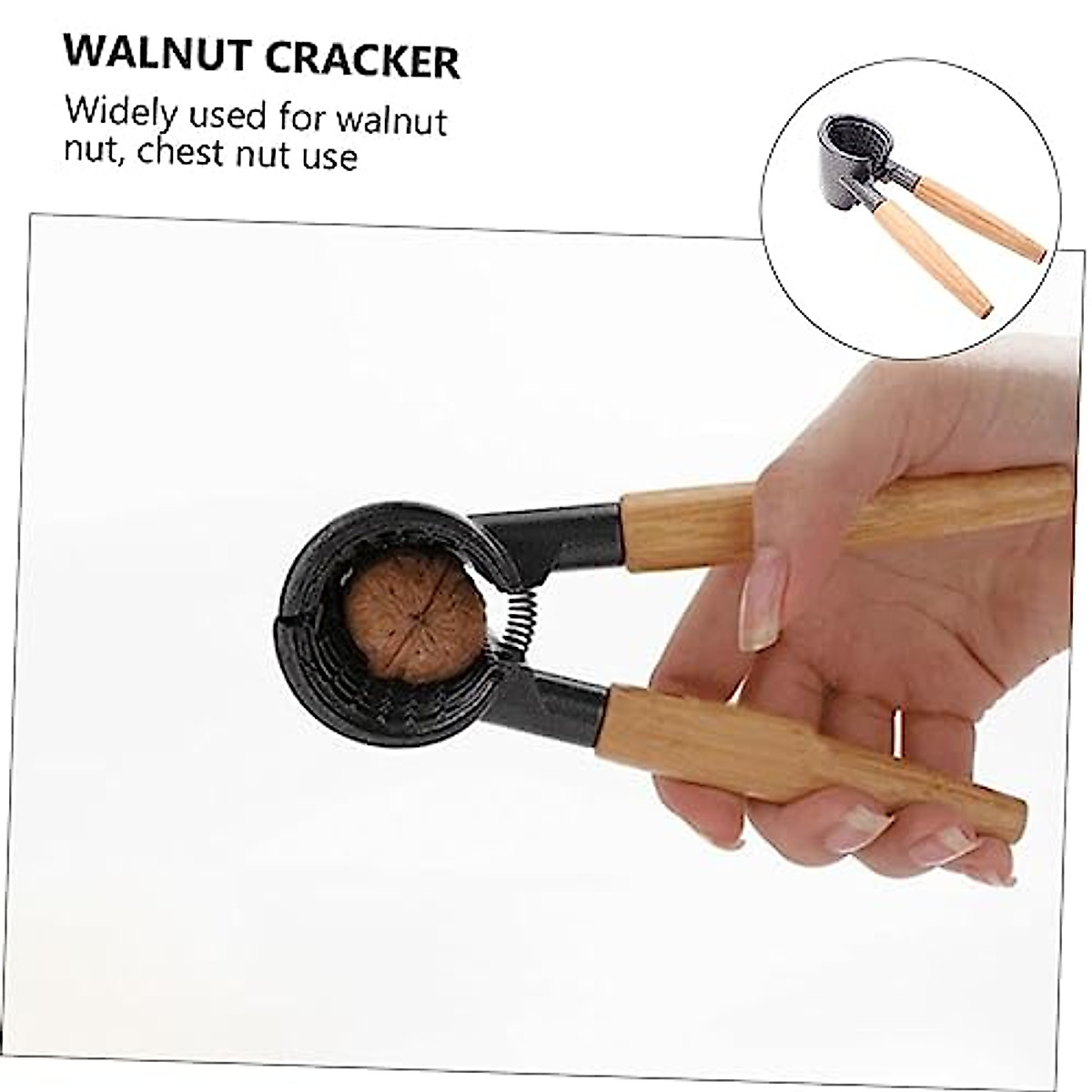 Black Walnut 1pc Nutcracker Macadamia Electric Tool Crab Tools Metal Nut Opener Plier Seafood Crackers Tools Black Walnut Chestnut Nut Shell Walnut Shell Commercial