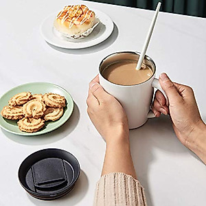 PARACITY Stainless Steel Coffee Mug Insulated Coffee Mug with Lid and Handle Double Wall Vacuum Travel mug Tumbler Cup Great for Hot and Cold Beverages 12 oz White