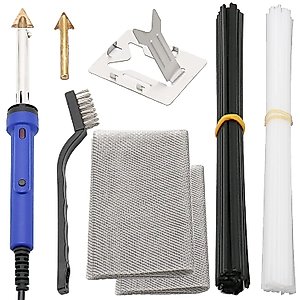Plastic Welding Kit for Bumper, Kayak, Canoe Repair - 80w Plastic Welder Kit with On/Off Switch and Indicator 110~120v