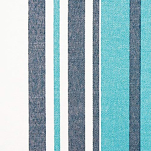 Madison Park Newport Striped Outdoor Single Window Curtain Panel for Garden with 3M Scotchgard for Moisture Repellent, Weather Resistant, Long-Lasting Protection, 1-Panel Pack, 54" W x 108" L, Blue