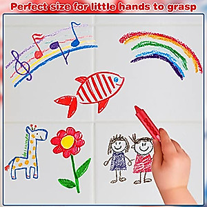 18 Pieces Bath Crayons Bathtub Crayons Washable Easy Clean Bathtime Crayons Colorful Bathtub Markers Toys Shower Crayons Bath Paint for Toddlers Kids