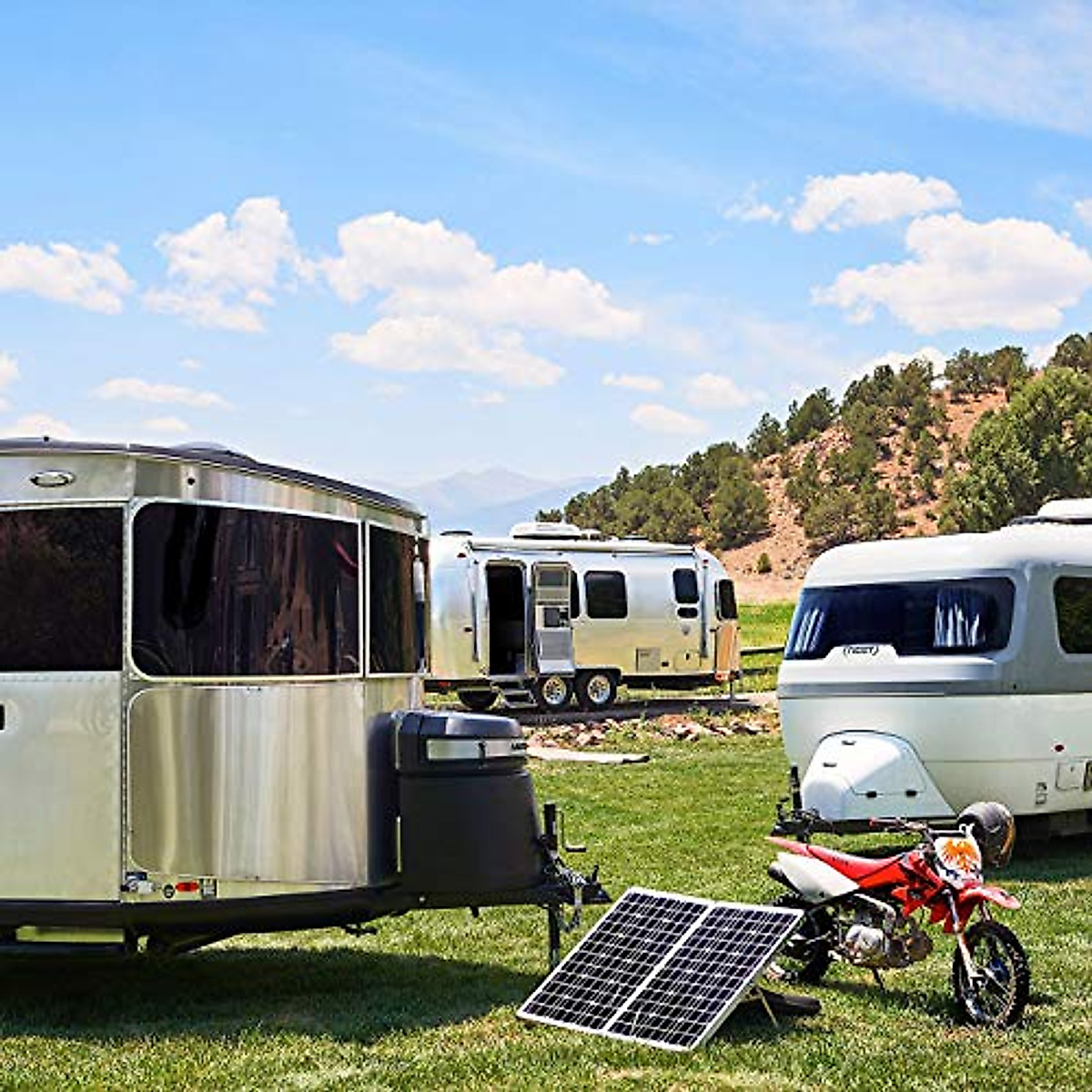 Zamp Solar 180-Watt Portable Solar Panel Kit. Great for larger RV's and big battery banks.