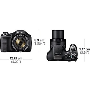 Sony Cyber-Shot DSC-H300 20.1MP 35x Optical Zoom Compact Digital Camera - Black