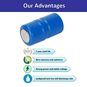 Enerpe 2CR1/3N 6 Volt Replacement Battery Compatible with Pet Stop, Dog Guard, Perimeter and Extreme Dog Collars 4-Pack