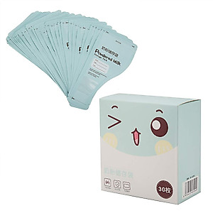 Yosoo 30Pcs Milk Powder Storage Bags, Portable Feeding Milk Powder Storage Pack Disposable Milkpowder Pouches for Travel Trip, Blue