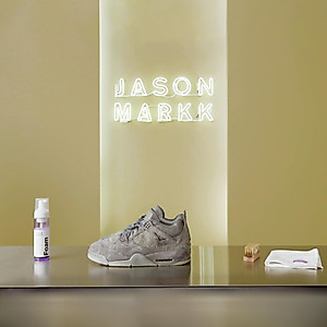 Jason Markk Read-To-Use Foam, Shoe Cleaner, Sneaker Care, Ideal for Footwear, Safe for Leather, Suede, Nubuck, Cotton, Knits, 7oz