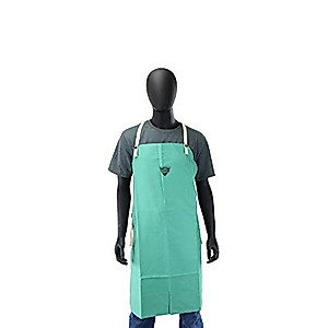 IRONCAT unisex adult Bib Flame Resistant Welding Apron, Blue, 24 x 36 US
