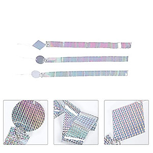 Happyyami 3Pcs Bird Tape Ribbon Tape Reflective Bird Tape Bird Reflectors Decorative Bird Deterrent Device for Garden