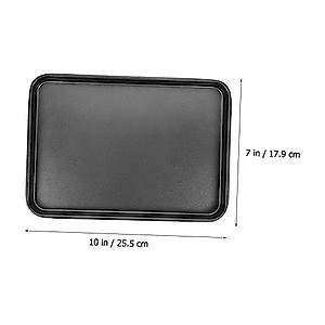 SHOWERORO 2pcs Non-stick Carbon Steel Bakeware Bread Tray Toaster Oven Pan Stainless Steel Bakeware Heavy Duty Roasting Pan Lasagna Pan Carbon Steel Cookie Sheet Household Baking Tray Cake