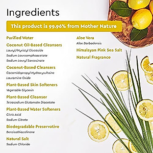 Puracy Natural Dish Soap Refill, Skin-Softening Plant-Based Liquid Dishwashing Detergent Soap, Clean-Rinsing Water-Sheeting Formula, (Organic Lemongrass 48 Oz)