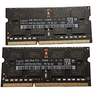 8GB RAM Kit (2x4GB) Hynix DDR3 1600mhz SODIMM Notebook Memory Laptop PC3-12800s HMT351S6CFR8C-PB
