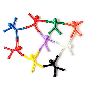 Refrigerator Magnets, 10pcs Mini Man Flexible Fridge Magnets, Cute Rubber Magnet Magnetic for Adults Office Fun Decorative Decoration (10)