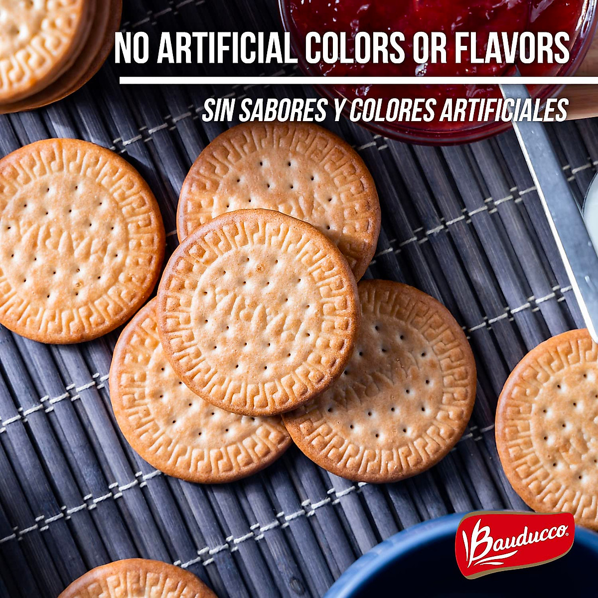 Bauducco Maria Cookies - Crispy Cookies - Perfect for Snacking, Coffee or Tea - Delicious Dessert Cookie - No Artificial Flavors or Colors - Pack of 1