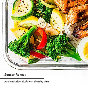 Panasonic NN-SN65KW Microwave Oven with Inverter Technology, 1200W, 1.2 cu.ft. Small Genius Sensor One-Touch Cooking, Popcorn Button, Turbo Defrost-NN-SN65KW-(White)