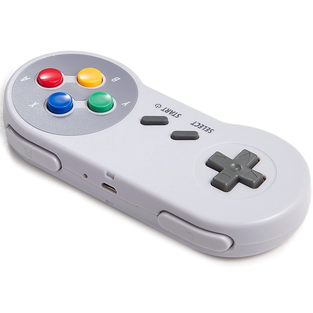 [New Version] 2 Pack 2.4 GHz Wireless Controller Game pad Compatible with SNES & PC, with SNES & USB Receivers, Support Windows PC, IOS MAC, Linux Raspberry Pi and SNES [Plug & Play] [Rechargeable]