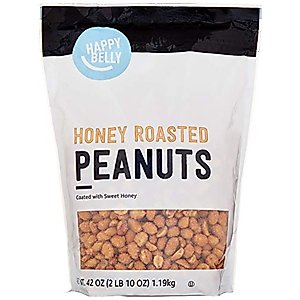 Amazon Brand - Happy Belly Peanut, Honey Roasted, 42 ounce