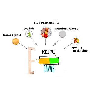 KEJPU Canvas Wall Art Cardinal Canvas As I Sit In Heaven Have Is Truly Beautiful Artwork for Living Room Office Decor Framed Ready to Hang 12''x18'