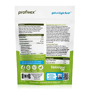 Glandex Anal Gland Peanut Butter Soft Chew 60ct and Profivex Probiotic Soft Chews Pork Liver 30ct Bundle