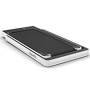 GYMAX Walking Pad, 2.25HP Dual Display Foldable Treadmill for Home with Remote/Smart App Control, Portable Compact Treadmill for Office Under Desk, Folding Running Machine for Small Spaces (White)