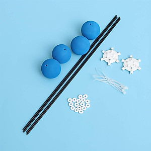 NUOBESTY Landing Training Gear Landing Training Kit RC Helicopter Sponge Balls for RC Helicopter (Blue)