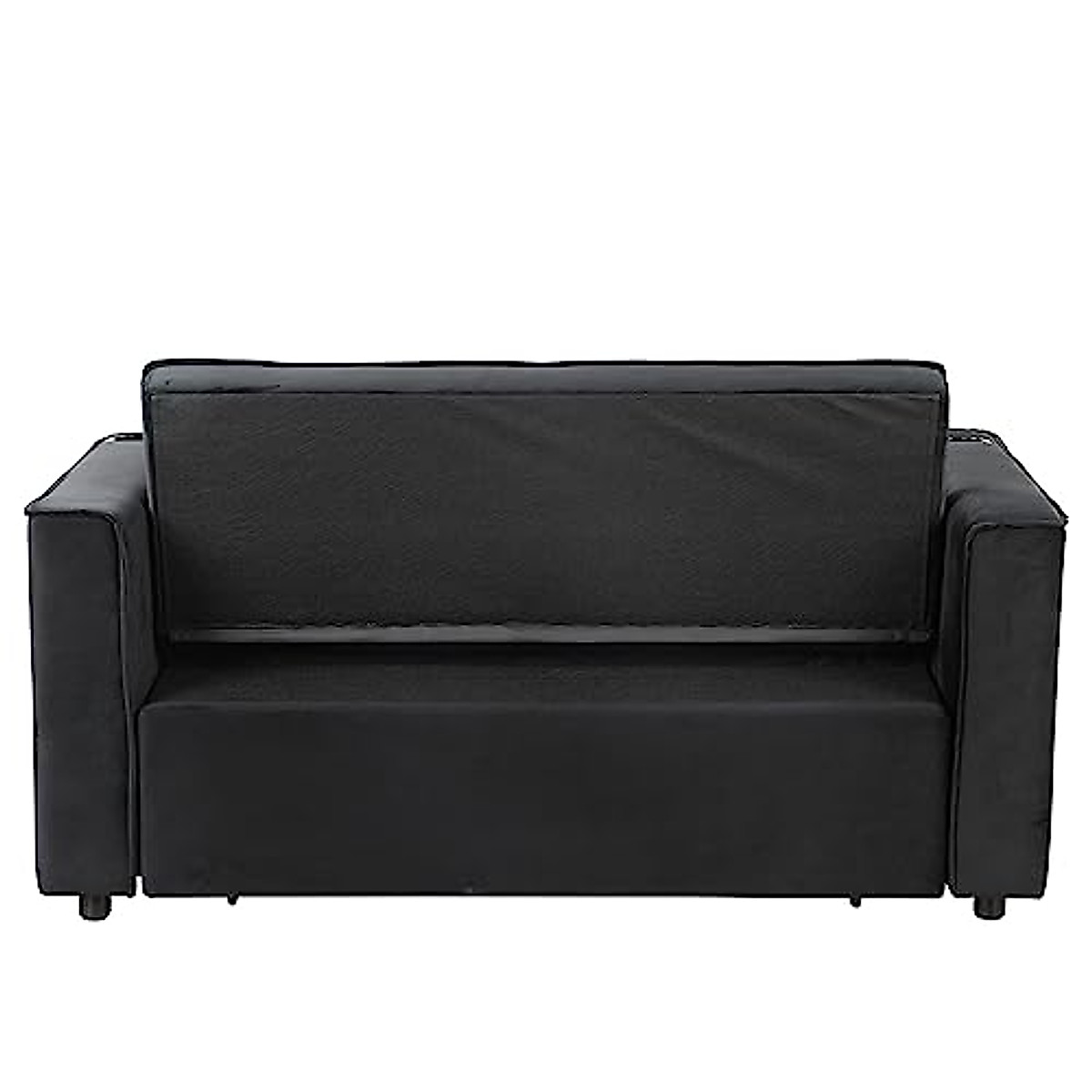 4 in 1 Convertible Pull Out Sleeper Sofa Bed,Adjustable Loveseat Armchair Single Couch Chair with Cup Holder,USB Port,Side Pocket&Pillows for Living Room Apartment Small Space Furniture Set