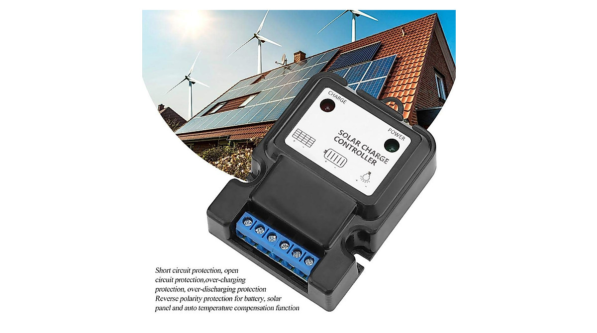 Efficient 3A Solar Charge Controller - 3-Stage PWM Regulator