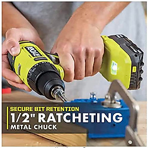 RYOBI ONE+ 18V Cordless 1/2 in. Drill/Driver (Tool Only) PCL206B Black Green