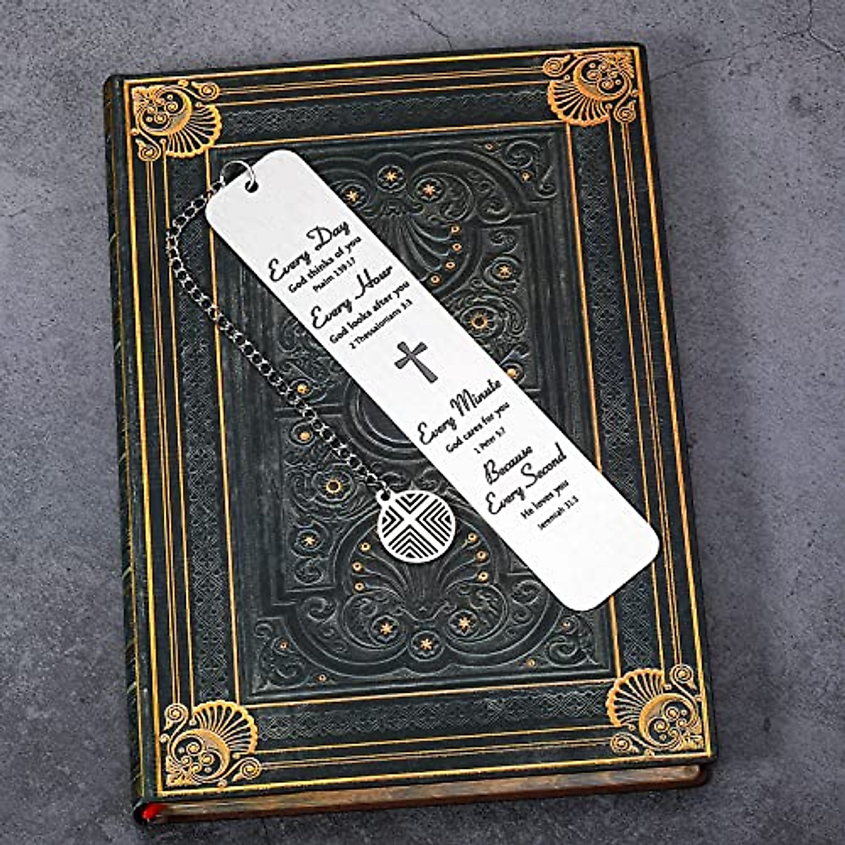 Christian Gifts Bookmarks for Women Men Religious Gifts for Women Inspirational Bible Verse Bookmark for Girls Daughter Birthday Christmas Stocking Stuffers for Female Friend Sister Baptism Gifts