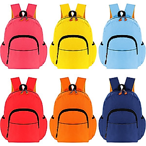 Amylove 6 PCS Preschool Kids Backpack Bulk Toddler Backpack Kindergarten Bags Kids School Bookbag School Backpack for Boys Girls (Simple Style)