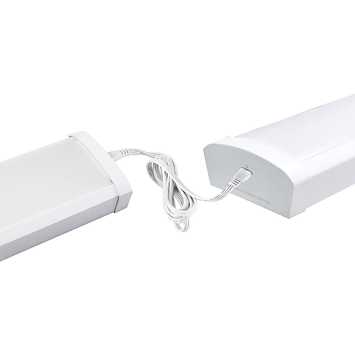 (Pack of 4) LED Shop Light 4FT, 40W 4800LM 6000K Super Bright White, Linkable LED Light Bar for Room, Garage, Corded Electric with Built-in ON/Off Switch, Frosted Cover