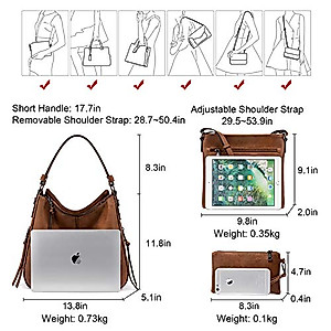 Realer Hobo Handbags Bags Purses for Women Leather Purses and Handbags Pocketbooks Large Crossbody Shoulder Tote Bags