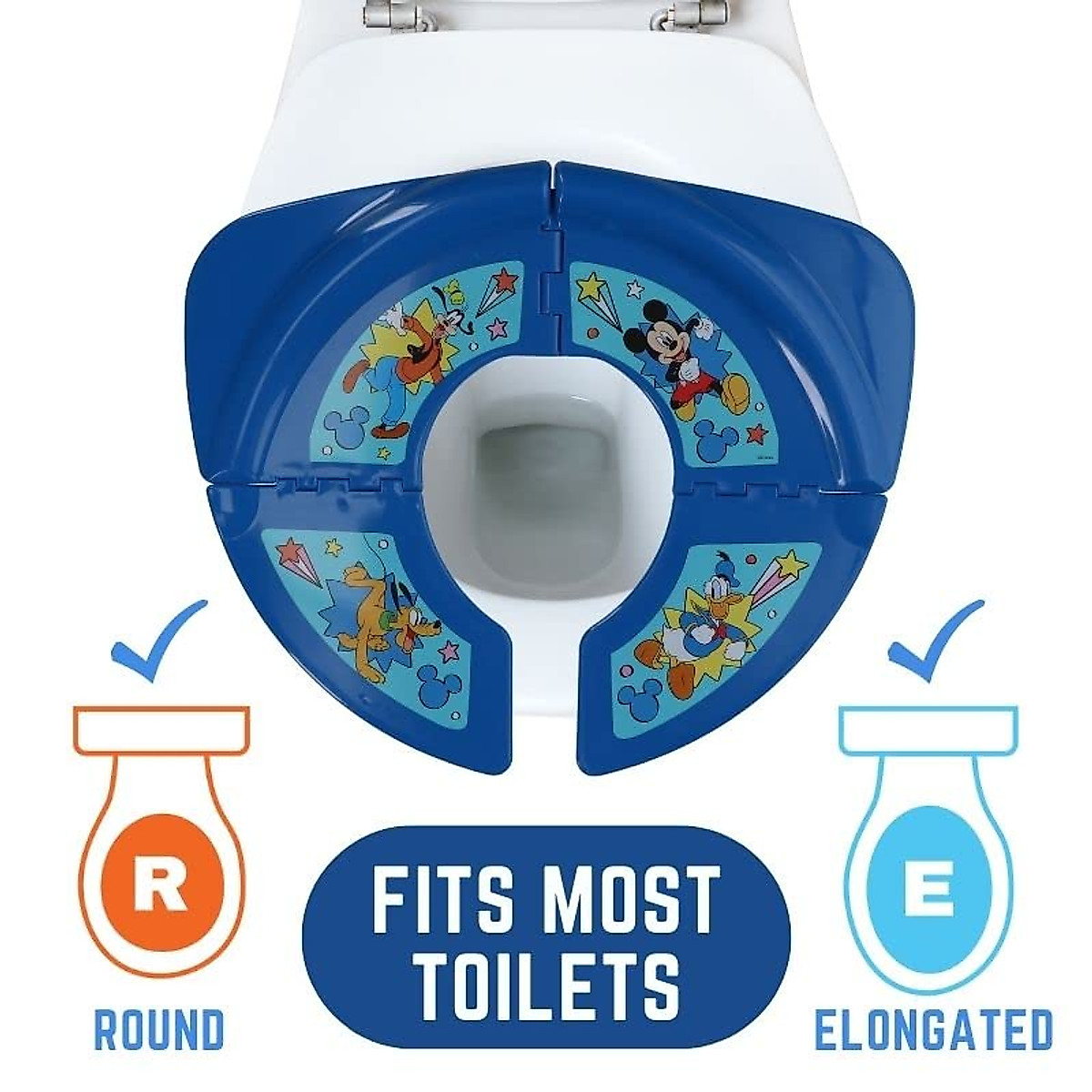 Disney Mickey Mouse "Pals at Play" Folding Potty Seat - Travel Potty Training Seat