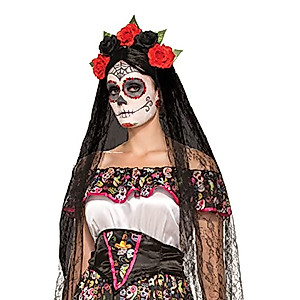 Forum Novelties Costume Day of The Dead Face Paint Makeup Kit, Net Wt. 14 g/.5 Oz