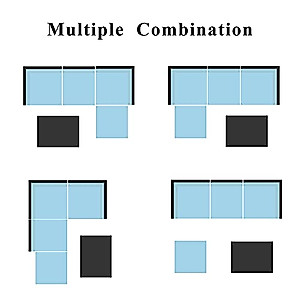 5 Piece Patio Furniture Set,Patio Conversation Sets,Wicker Patio Furniture Sets,PE Rattan Outdoor Furniture,Outdoor Sectional Sofa Set,Backyard Deck Furniture Sets