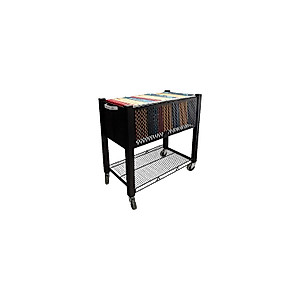 Vertiflex Vf53000 Instacart File Cart, 14-1/4W X 28-1/2D X 27-3/4H, Black