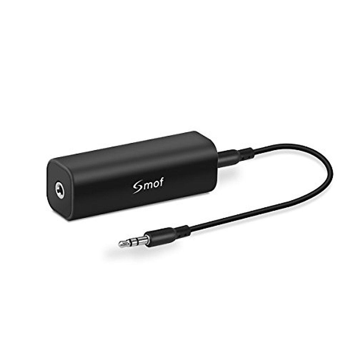 Smof Ground Loop Noise Isolator for Car Audio/Home Stereo System/Speaker/Bluetooth Adapter Receiver/Car Kit (Eliminate The Buzzing Noise Completely) with Jack 3.5mm Audio Cable