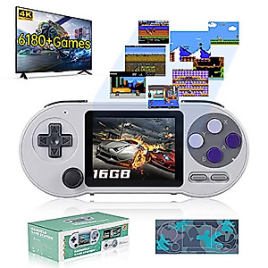 Retro Handheld Game Console - Handheld Games for Adults Yellow (4208090-Gray)