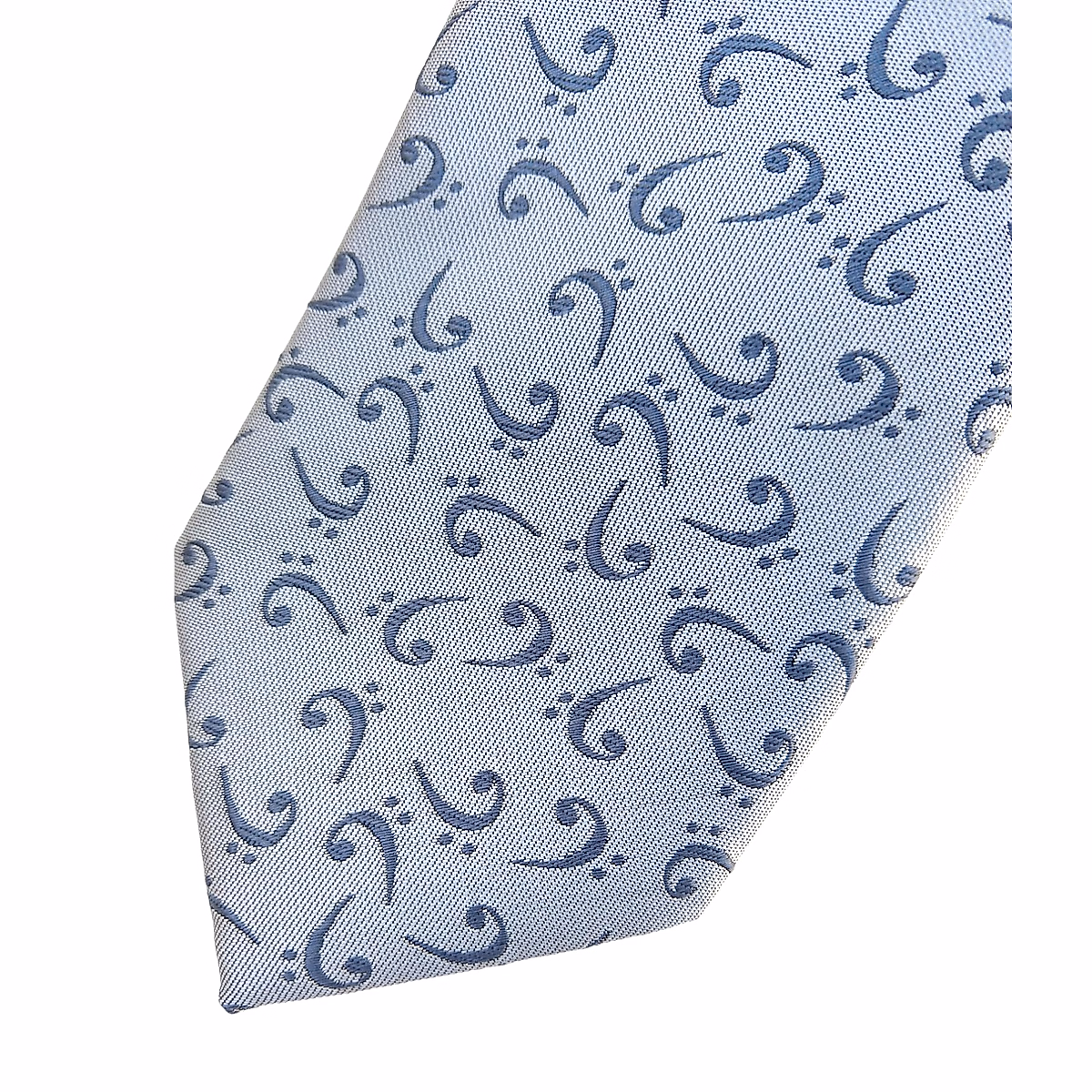 Aeiniwer Men's Bass Clef Necktie - Bassist Gift - Bass player gift - Bassplayer gift - Musician Gift - Bassist neck tie