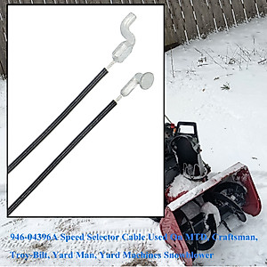 AILEETE Speed Selector Cable 946-04396A for MTD Craftsman Troy-Bilt Cub Cadet Yard Man Yard Machines Snowblower Snow Thrower, Replaces 746-04396 746-04396A