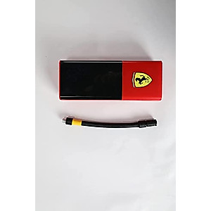 DAKOTT Ferrari 3pcs Set Includes- Ferrari Drawstring Backpack- Ferrari No. 2 Soccer Ball & a Ferrari Portable Air Compressor, 150 PSI Battery Power Tire Inflator Air Pump.