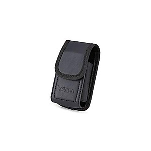BELTRON Vertical Leather Pouch for DuraXE Epic E4830, DuraXV Extreme E4810, DuraXE E4710, DuraXV LTE E4610, Sonim XP3, XP3plus Features: Heavy Duty Belt Loop, Metal Belt Clip & Dual Magnet Closure